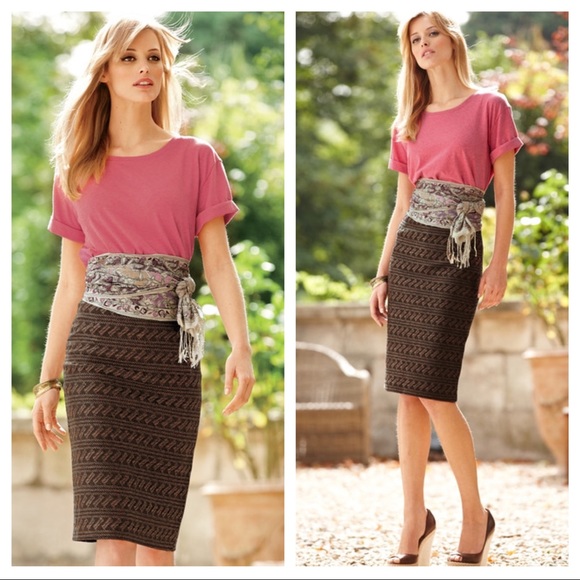 Peruvian Connection | Skirts | New Peruvian Connection Raffia Pencil ...